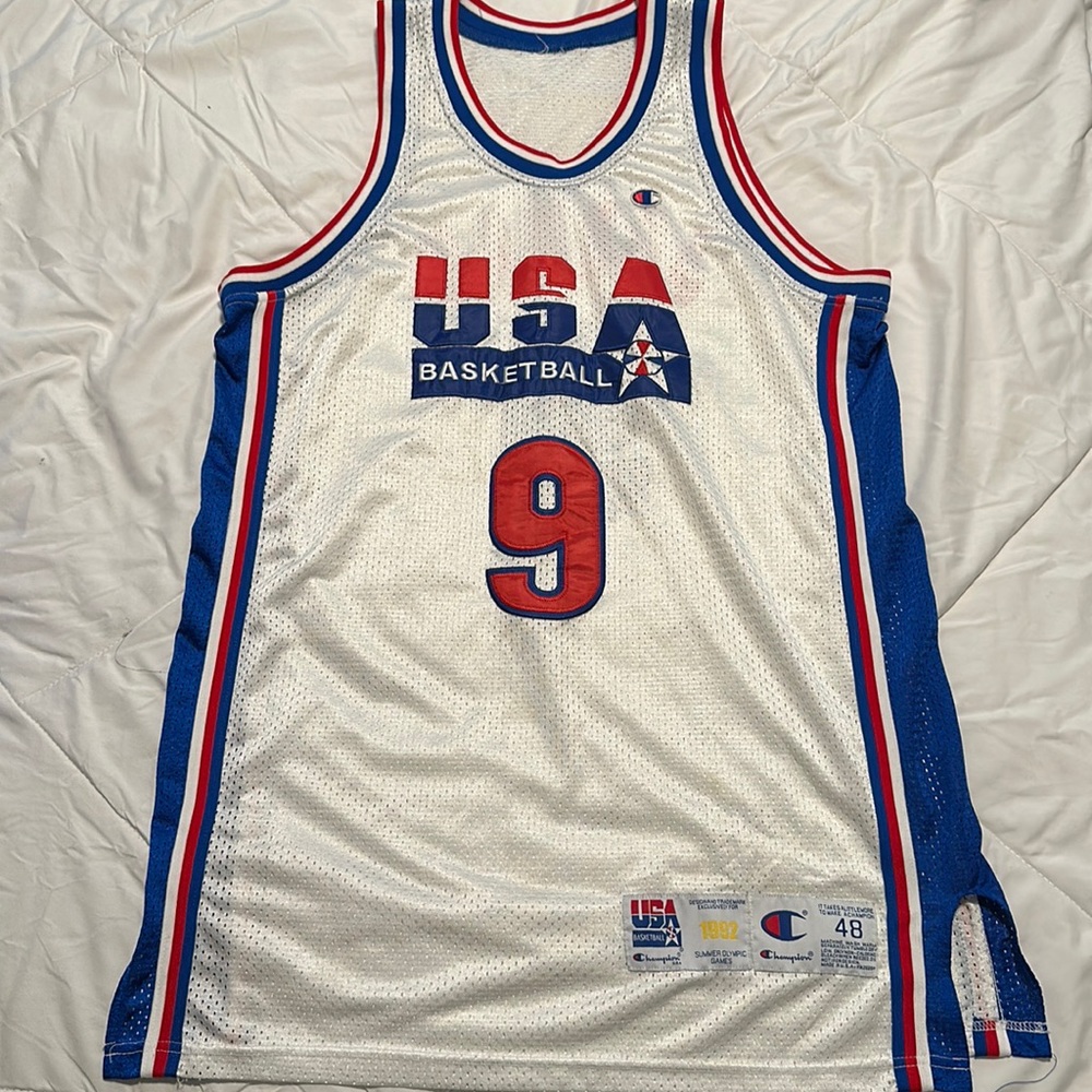 Authentic Dream Team Michael Jordan 9 Jersey Size 48 - Gem